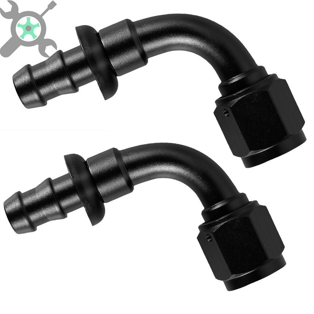 2 ชิ้น 90 องศา Push Lock ท่อ Fitting อลูมิเนียม Push Lock Fitting End ...