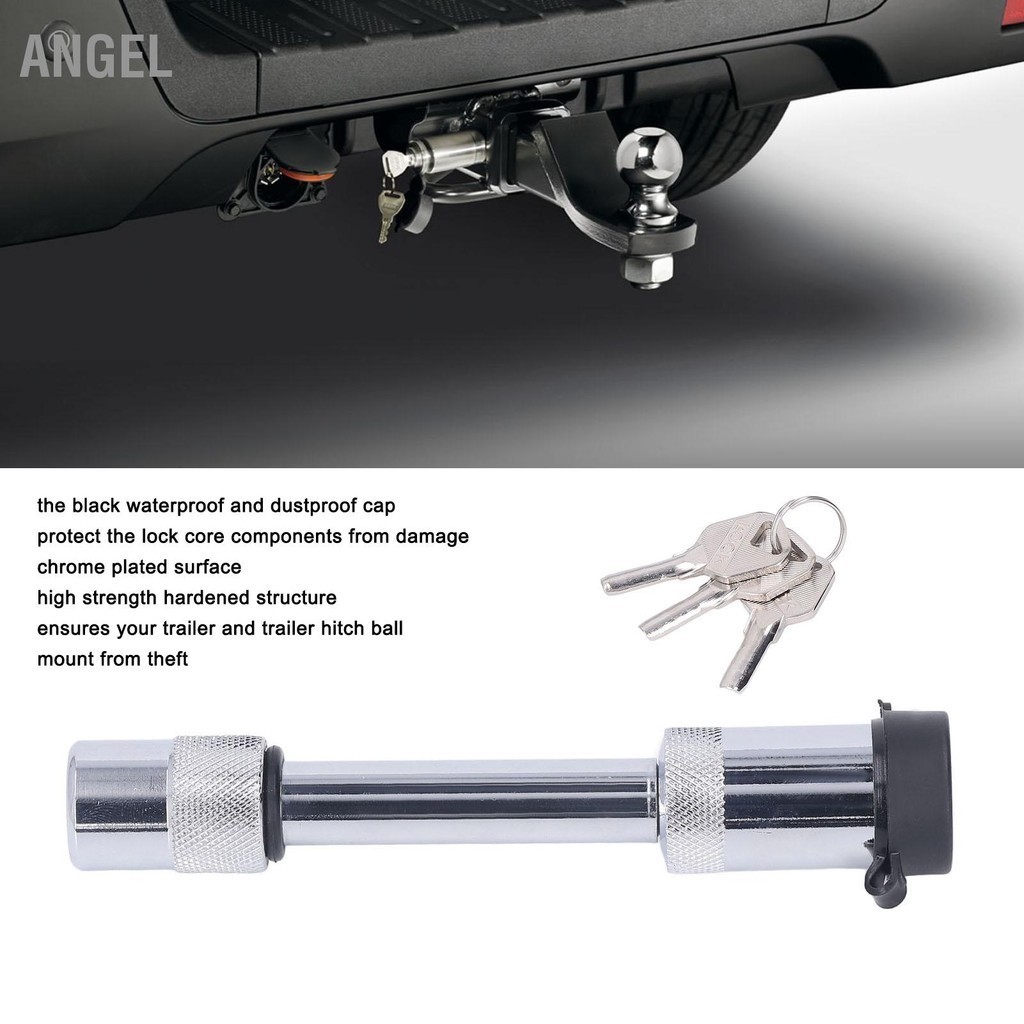 ANGEL Trailer Hitch Lock 5/8 นิ้ว Pin Tow สแตนเลส Barbell สไตล์ล็อค 3 ...
