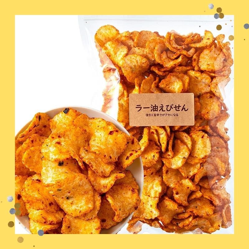Yoshimatsu Spicy Ra-yu Shrimp Senbei (300g/with zipper) Commercial ...