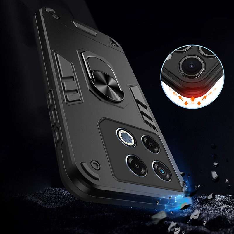 สําหรับ Infinix GT 20 Pro X6871 Hybrid กันกระแทกเกราะกรณีผู ้ ถือแหวนขา ...