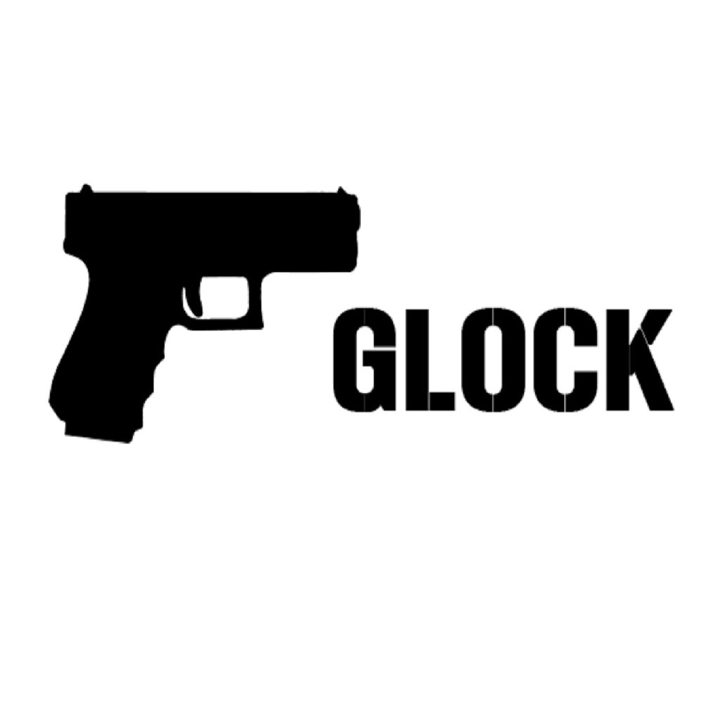 Sticker สติ๊กเกอร์ ลาย GLOCK งานไดคัท ตัด คอมพิวเตอร์ แบบพรีเมี่ยม ติด ...