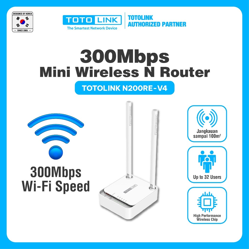 Totolink N200RE เราเตอร์ Mini Wireless N 300Mbps Totolink | Shopee Thailand