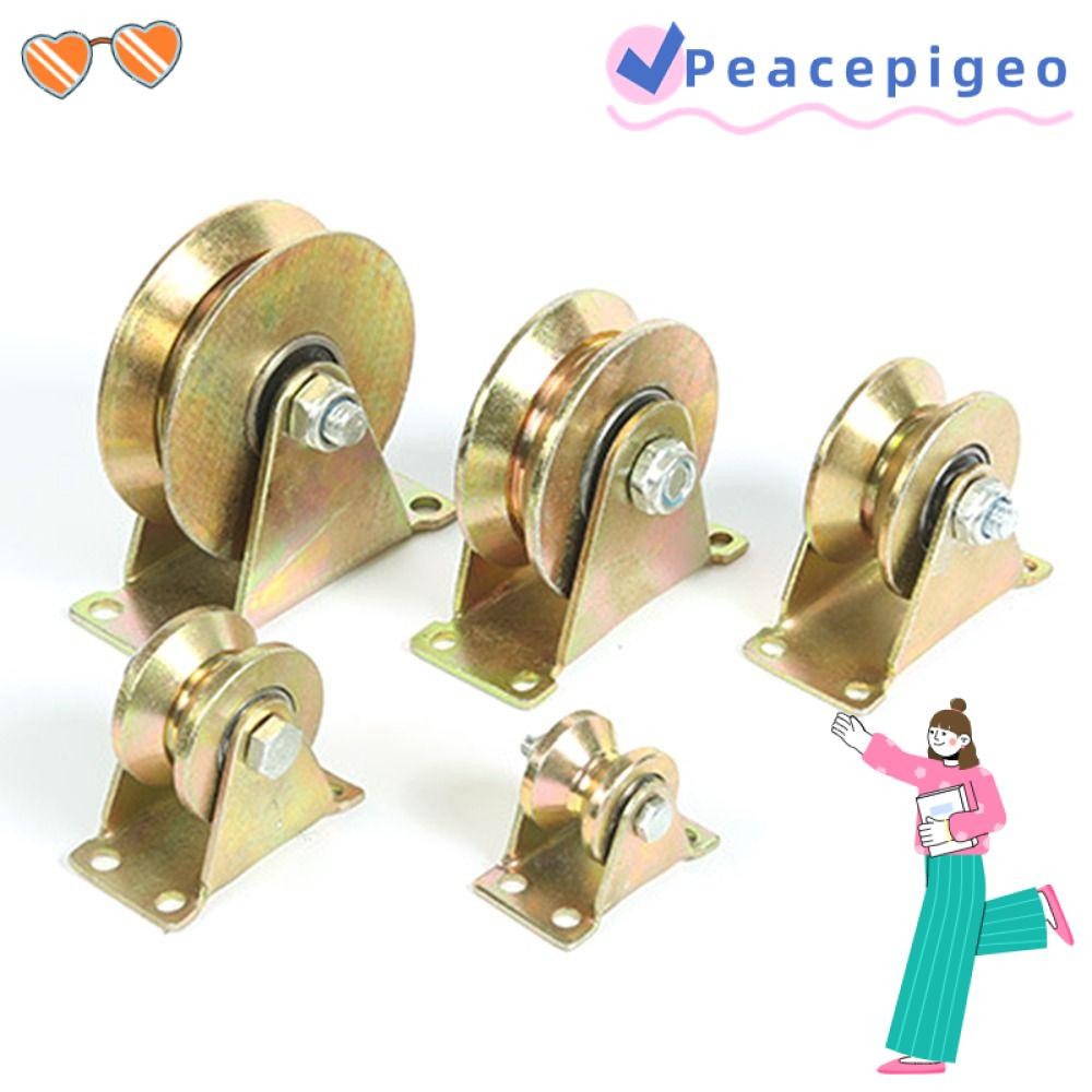 Peacepigeo 1 ชิ้นแบริ่งรอก, ติดตามล้อชุบสีลูกกลิ้งประตูบานเลื่อน, ฮาร์ดแวร์บ้านสแตนเลส U/V/H รูป ...