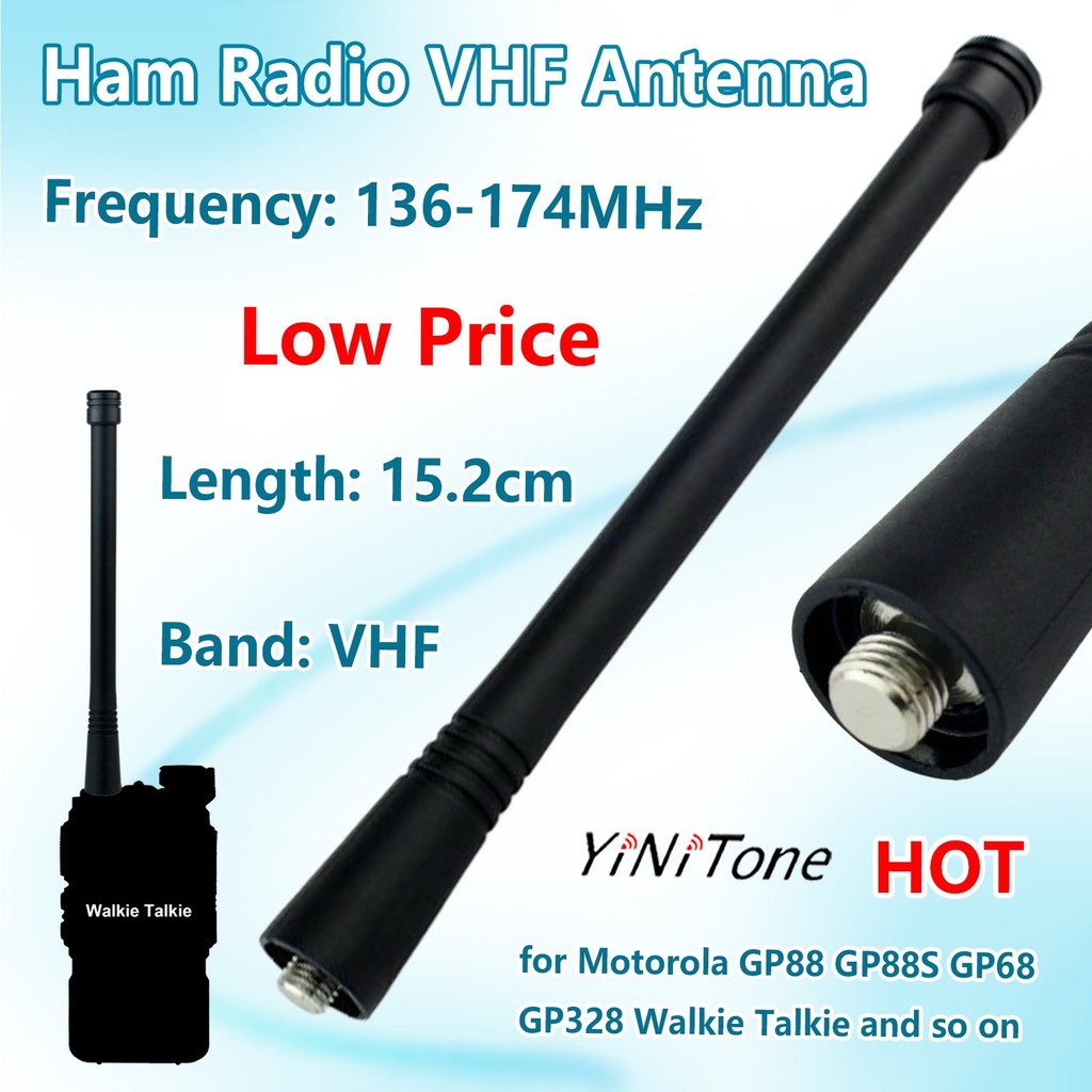 Vhf 136-174MHz เสาอากาศวิทยุสองทางสําหรับ Motorola Intercom GP88 GP88S ...