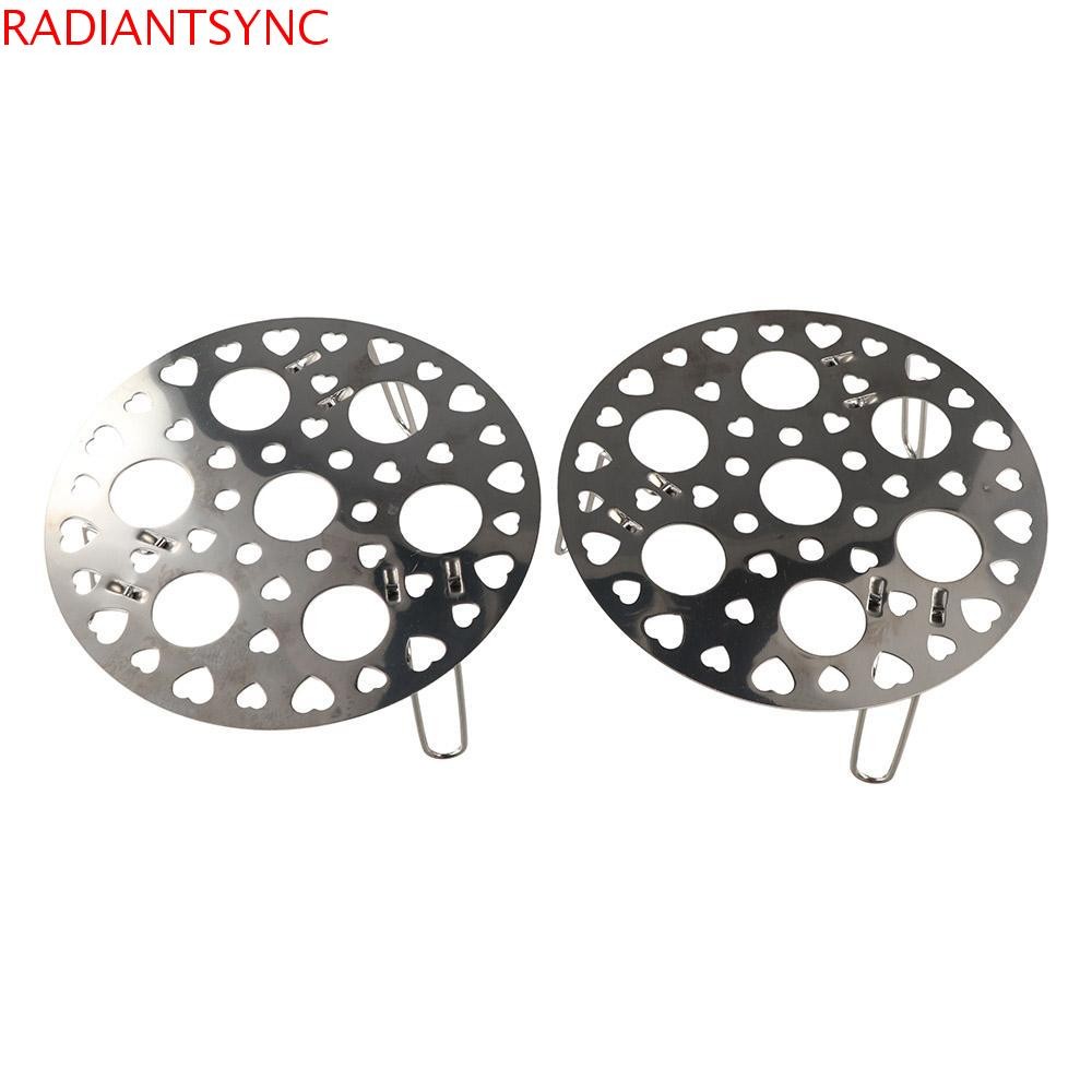 Radiantsync ชั้นวางไข่นึ่ง, สแตนเลสตะกร้านึ่งเท้าสูง, ที่วางไข่ต้มทนทานมัลติฟังก์ชั่น Universal ...