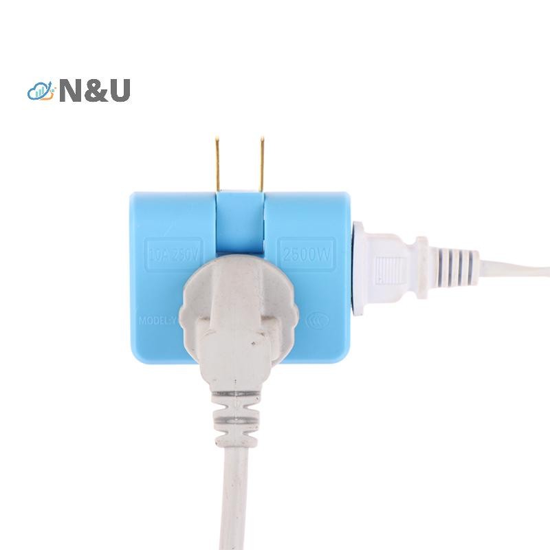 N&u 3 In 1 Extension US Plug อะแดปเตอร์ไฟฟ้า 180 องศาการหมุนซ็อกเก็ต ...