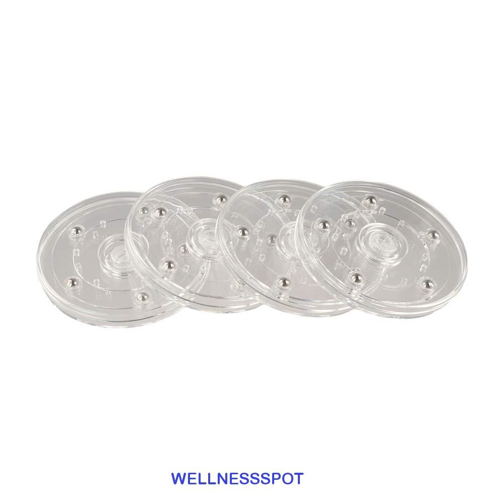 Wellnessspot แผ่นเสียงอะคริลิค,โปร่งใส 360 องศาหมุนขาตั้งจอแสดงผล,จานหมุนพลาสติกใสรอบ 360 องศา ...