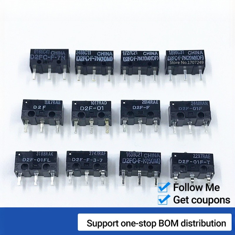 5 ชิ้น Original OMRON เมาส์ Micro Switch D2FC-F-7N 10 เมตร 20 เมตร D2FC-F-K(50M) D2F D2F-F D2F ...
