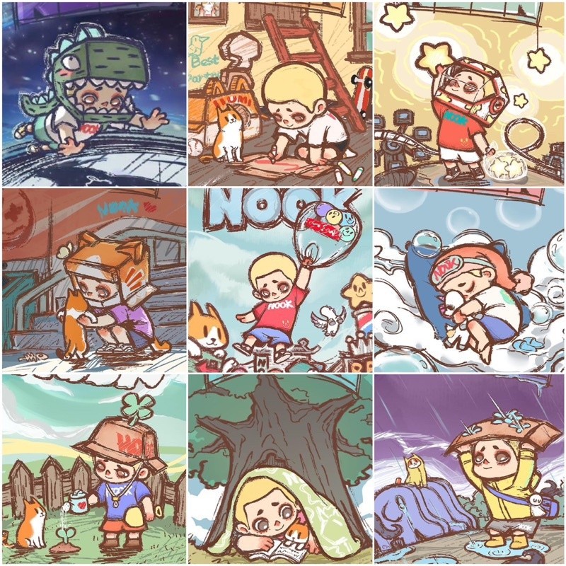(พร้อมส่ง) เลือกตัว 52TOYS NOOK THE KID series เช็คการ์ด ไม่แกะตัว ...