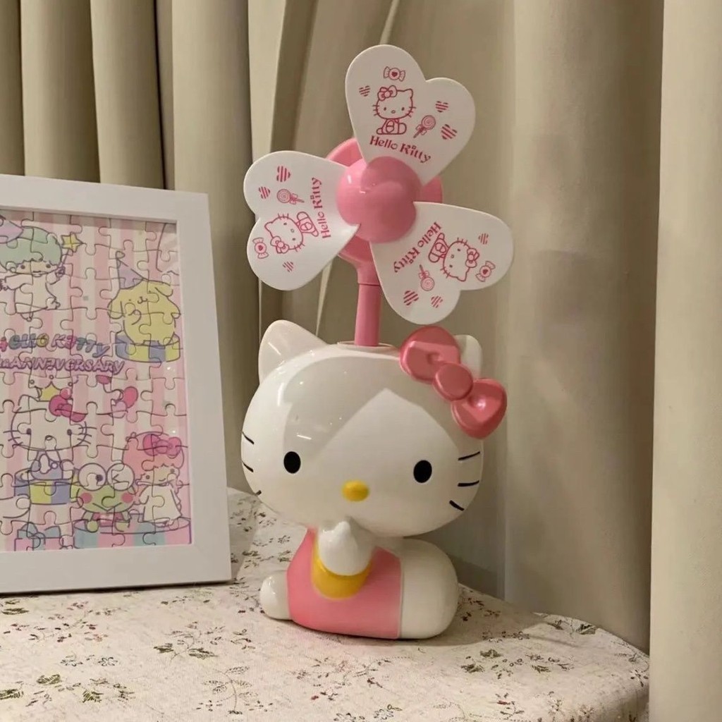 [ Haroro ] Sanrio Fan Hellokitty Summer Cute USB Fan Cartoon Cute ...