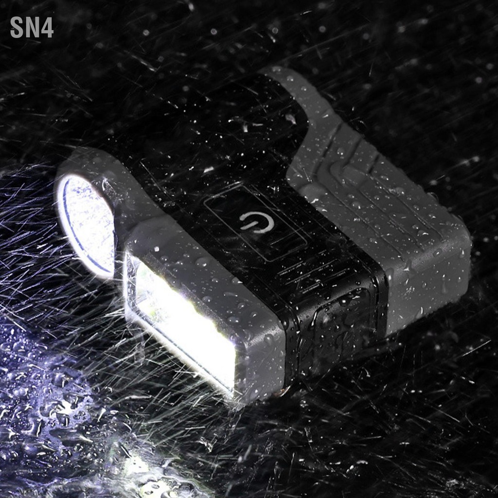 SN4 Induction COB หมวกคลิปไฟ LED Floodlight ไฟหน้าตกปลากลางแจ้งกันน้ำหมวกโคมไฟสีดำ | Shopee Thailand