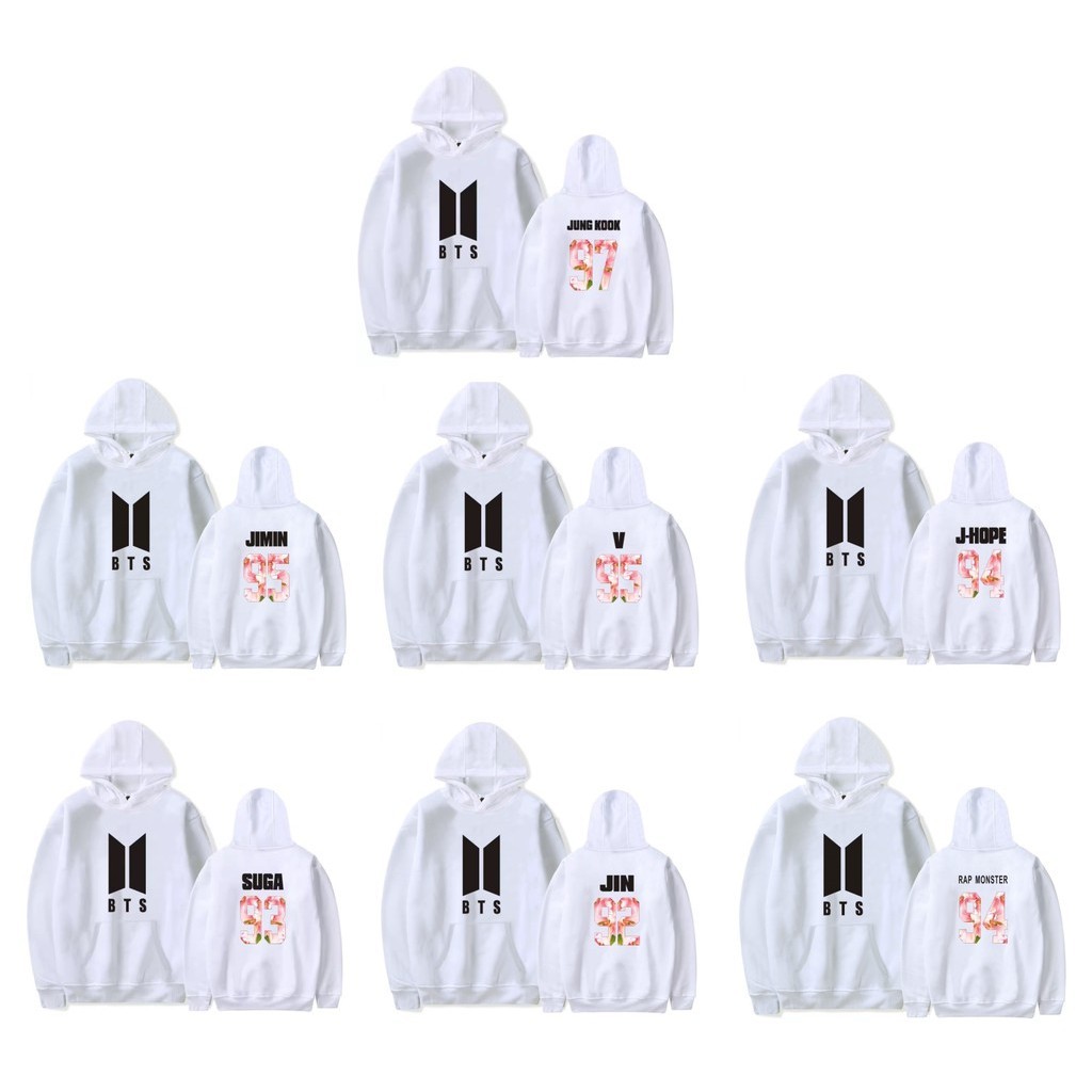 Harajuku เกาหลี Kpop Hood BTS Boys อะนิเมะและการ ์ ตูน Hoody Tee ...