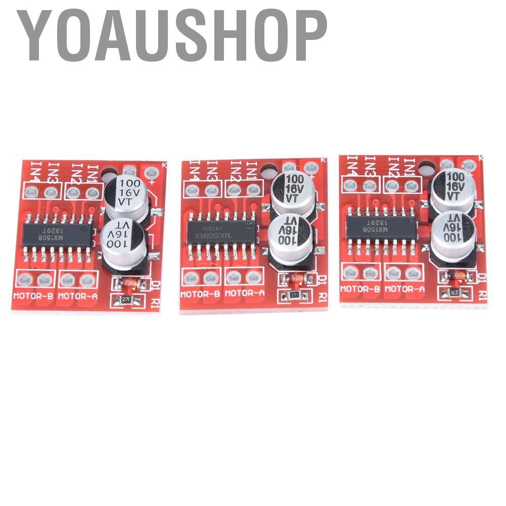 Yoaushop 3pcs DC Motor Drive Module 1.5A 2-Way L298N PWM Stepper Dual ...
