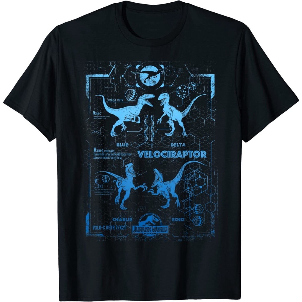 เสื้อยืด Jurassic World Velociraptor Dna Chart : เสื้อผ้า รองเท้า และ ...
