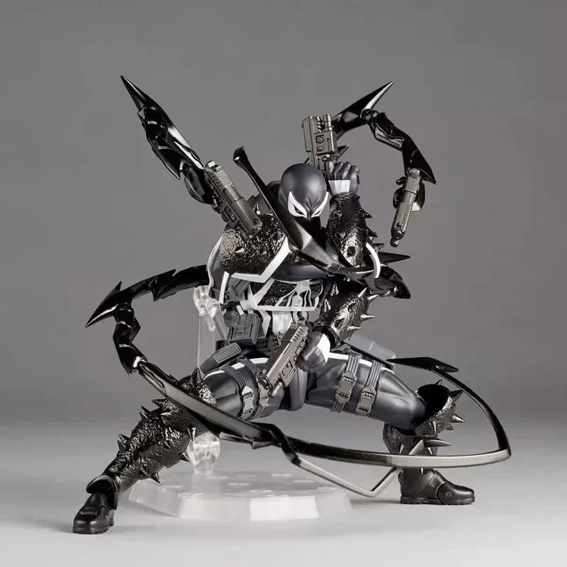 Agent Venom Action Figure Kaiyodo Revoltech ตุ๊กตา Marvel Pvc Movable ...
