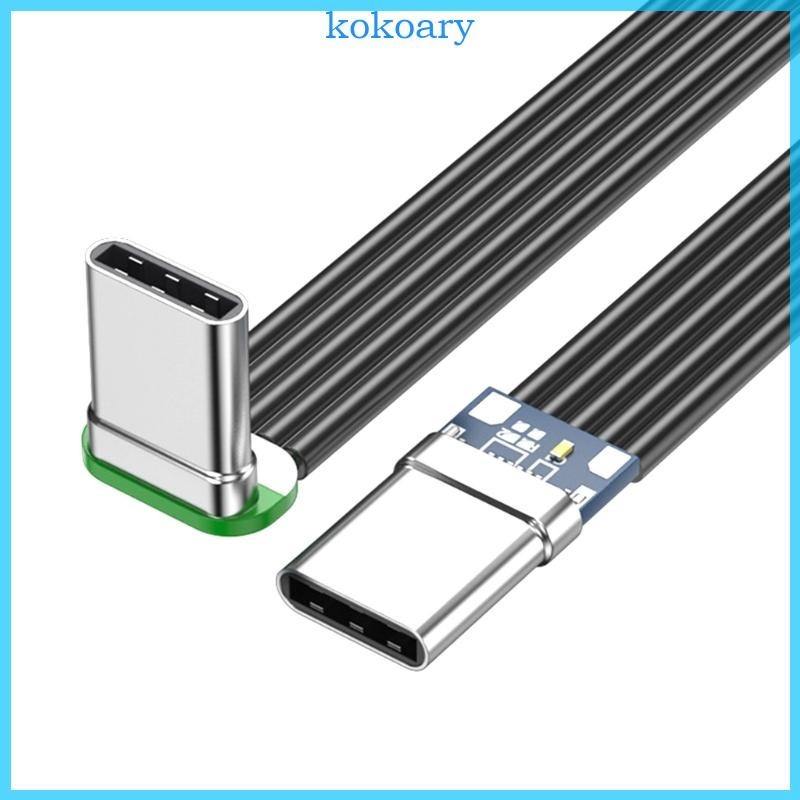 Kok UsbC TypeC สายแบนนุ่มชายกับชายสายชาร์จสายชาร์จอย่างรวดเร็ว 480Mbps รองรับวิดีโอ 4K | Shopee ...