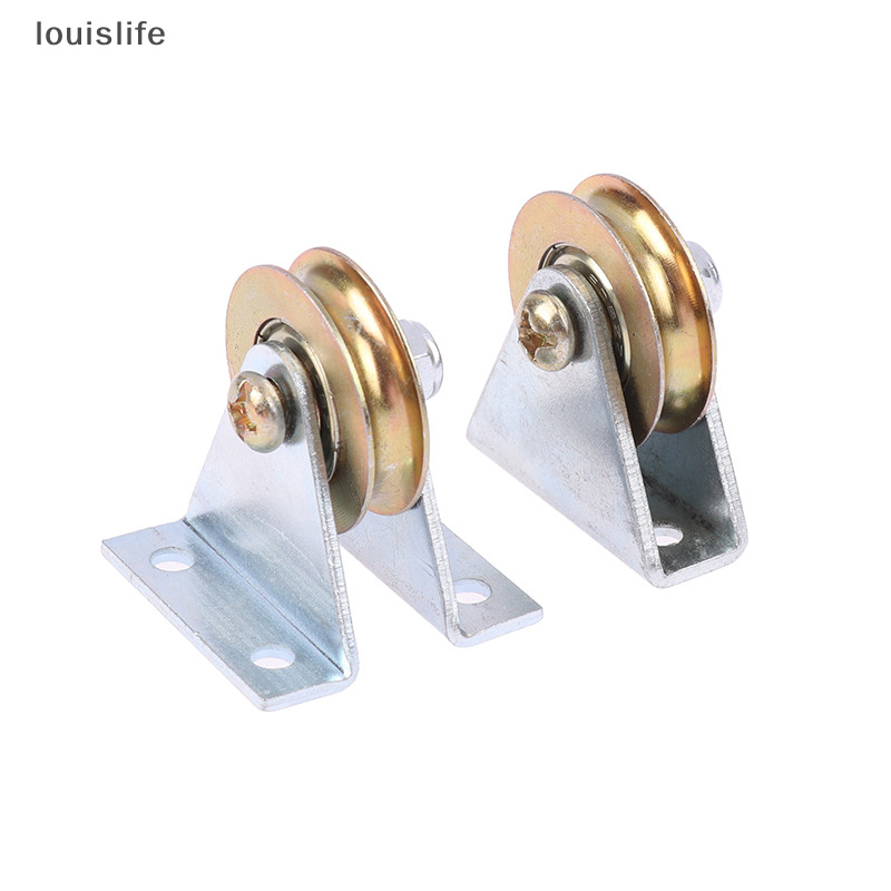 Leth 1Set Pulley 6mm Wire Rope Pulley Fixed Roller Over-line Hanging ...