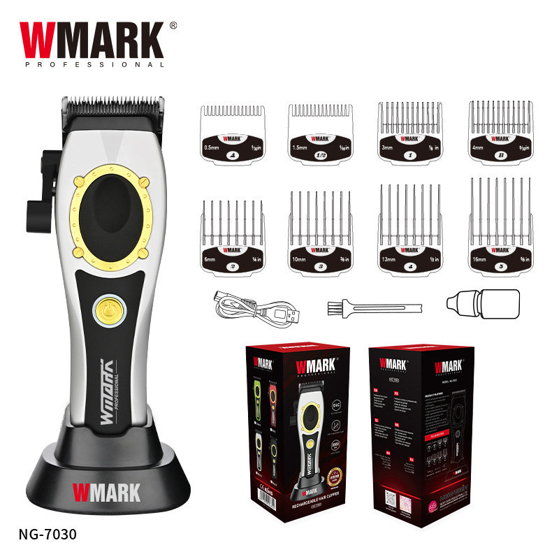 Wmark NG-7030 ปัตตาเลี่ยนผมมืออาชีพหัวน้ํามันปัตตาเลี่ยนไฟฟ้าร้อนขายตัด ...