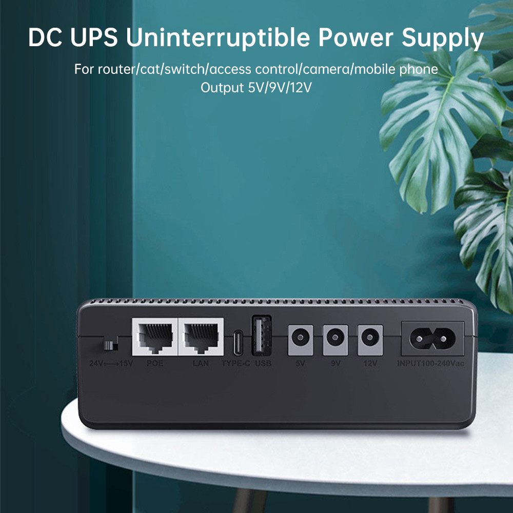 Ups Router 5V9V12V Optical Cat Monitor แหล่งจ่ายไฟสํารอง DC DC UPS 8800 ...