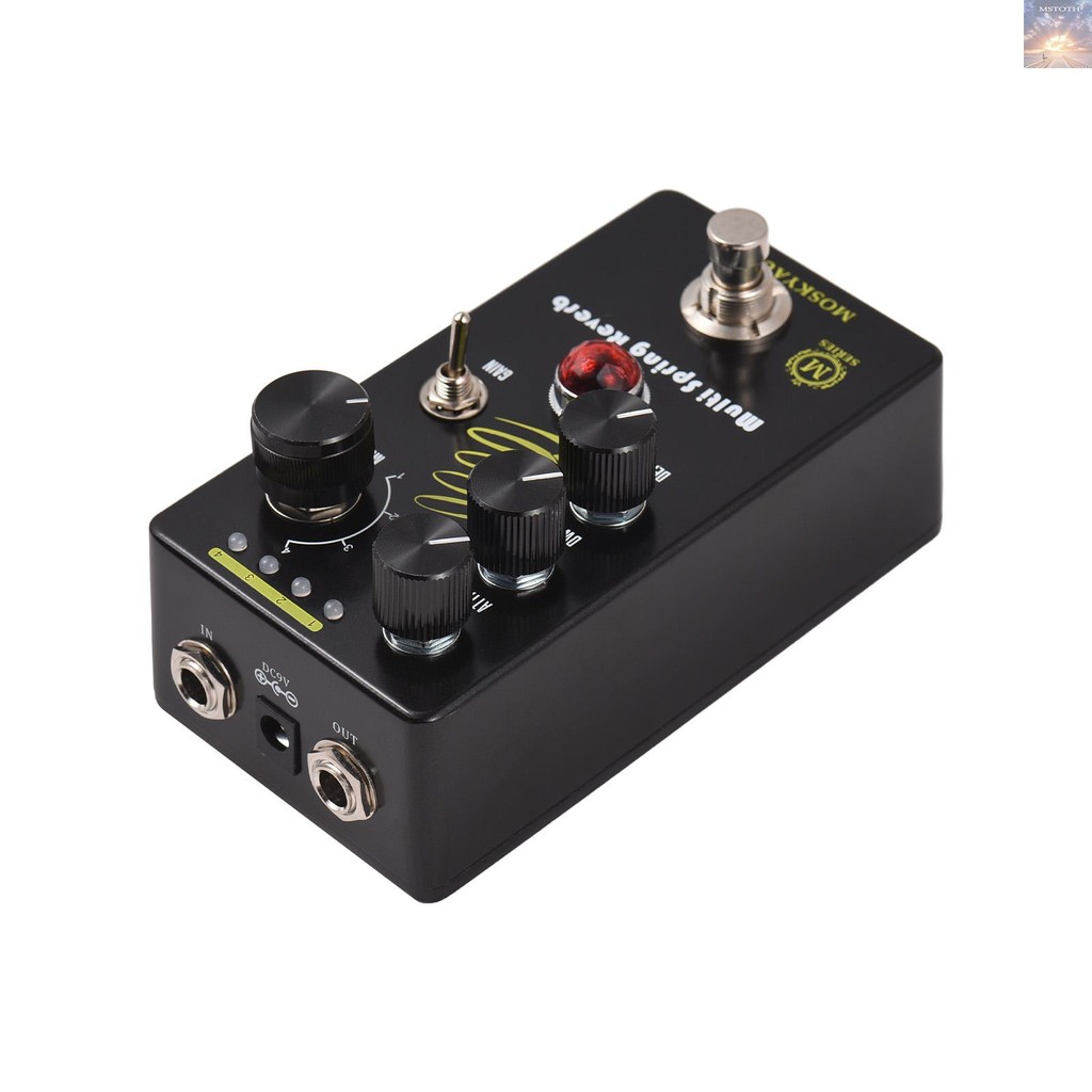 Moskyaudio MULTI SPRING Reverb กีตาร์ Reverb Effects Pedal Attack/Dwell/Depth/GAIN/4-Mode Knob ...