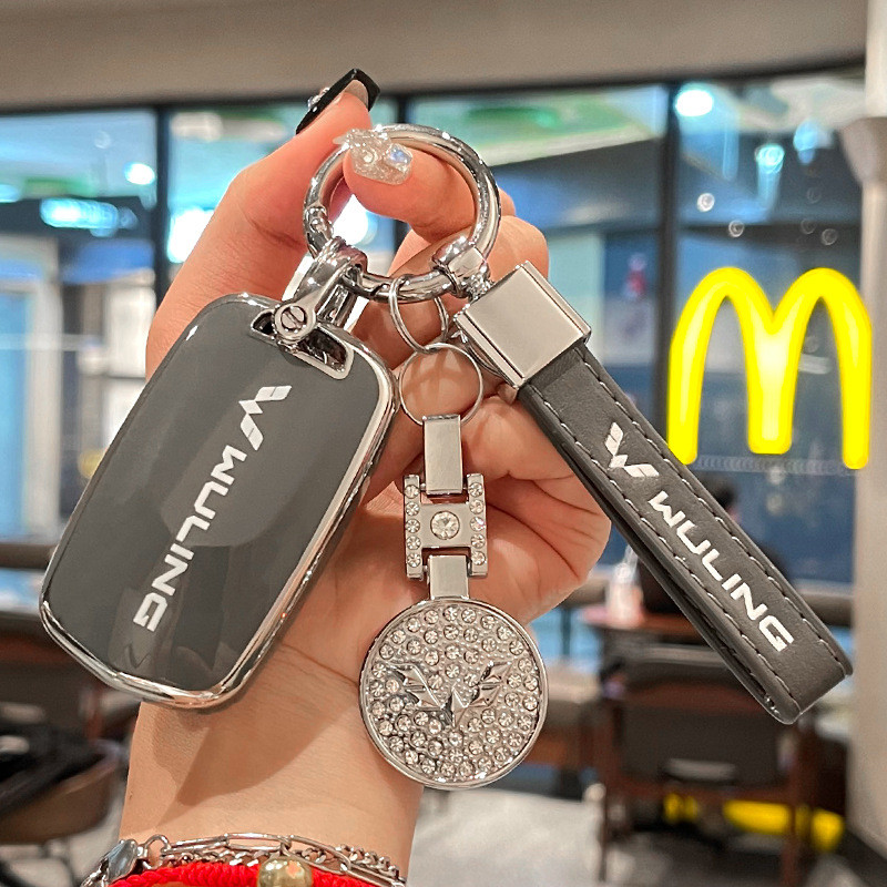 ใช้ได้กับเคสกุญแจ Wuling Hongguang Miniev, Bingguo Hongguang S/S3 Mini ...