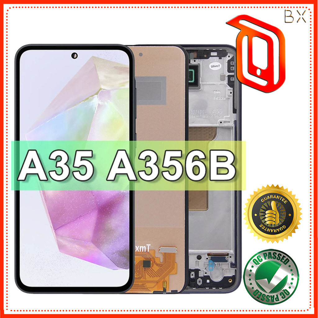 สําหรับ A35 5G A356B A356E A356U จอแสดงผล LCD หน้าจอสัมผัสพร้อมกรอบ ...