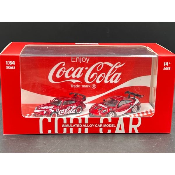 CoolCar 1/64 Coca-Cola Livery diecast model. Car*2pcs+Diorama Set-S ...