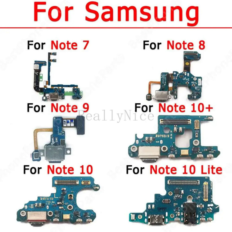 พอร์ตชาร์จ Usb บอร์ดเชื่อมต่อสายเคเบิลอ่อน สําหรับ Samsung Galaxy Note 7 8 9 10 Plus Lite N950 ...