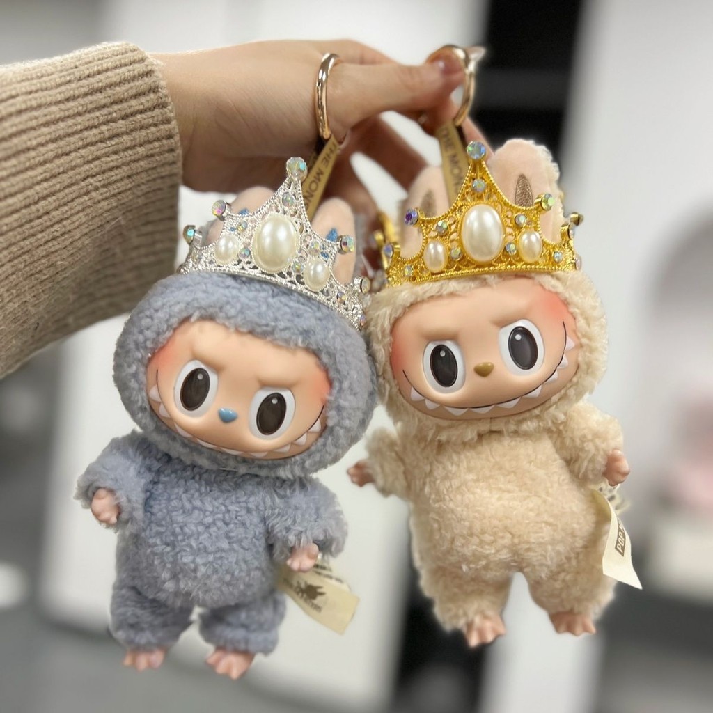 ชุด labubu，Glory Crown ผ้าโพกศีรษะ ผ้าฝ้าย ขนาด 17 ซม. 15 ซม. สไตล์เร ...