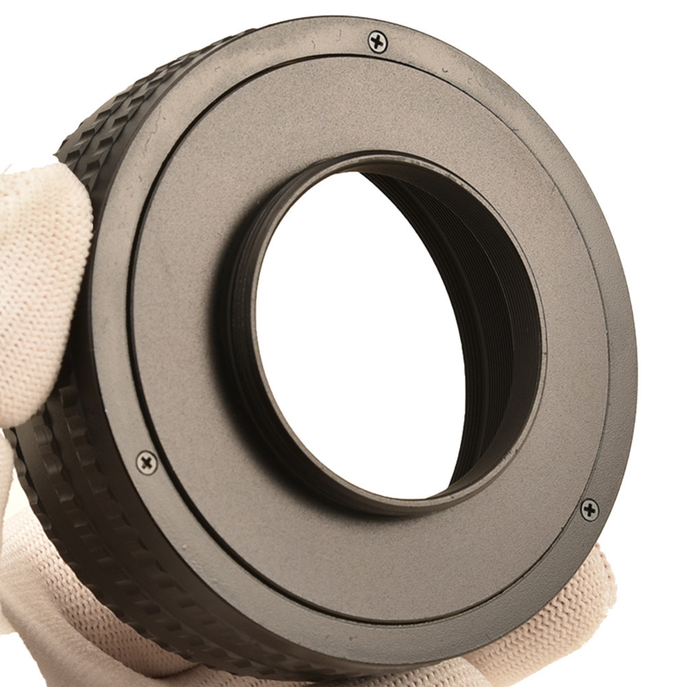 M58 ถึง M42 25mm-55mm ปรับโฟกัส Helicoid Adapter ทองเหลือง Macro Mount ...