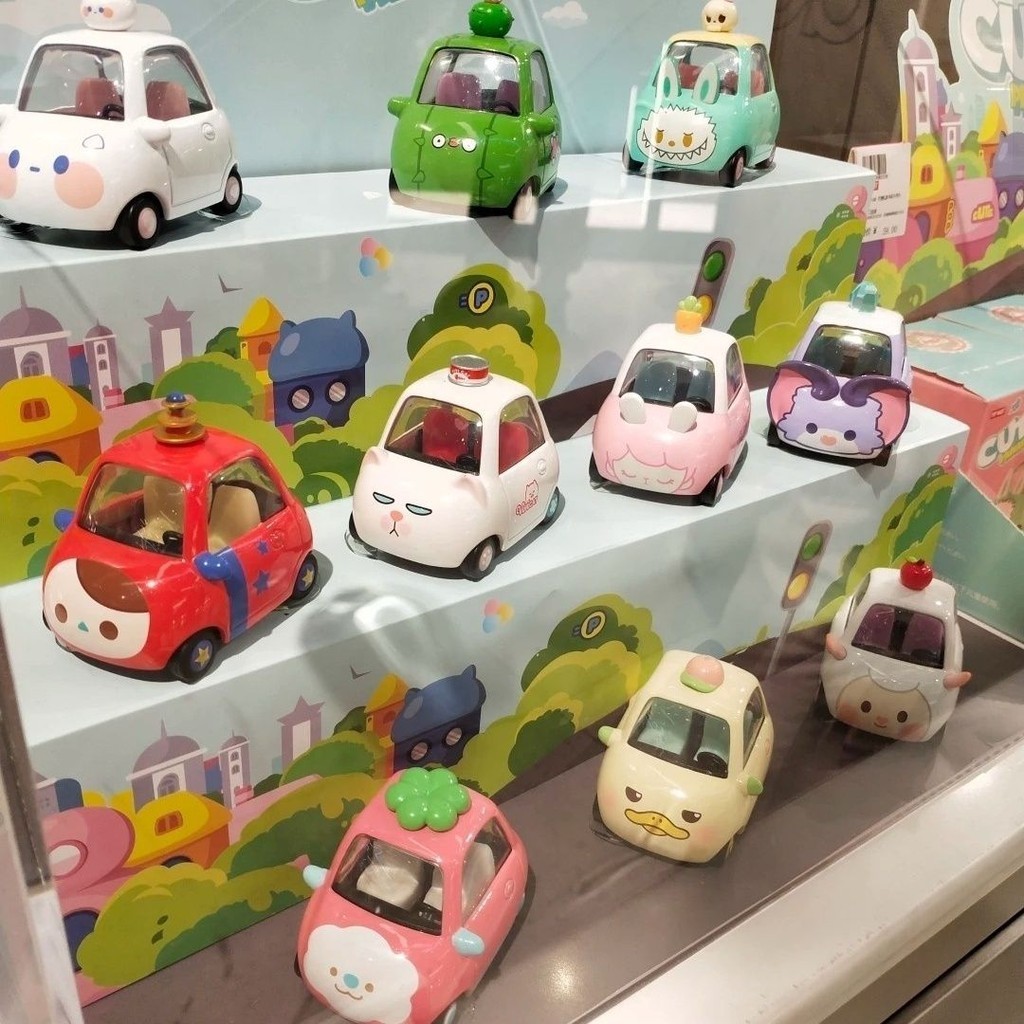 อย่างเป็นทางการของแท้ popmart POP CAR น่ารักส่วนตัวรถ Series art toy ...