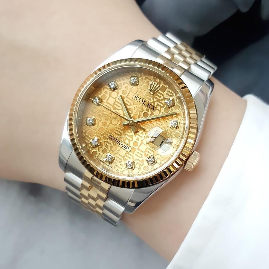 Rolex Rolex Watch Male Diary Type Original Diamond ระหว ่ างเครื ่ อง ...