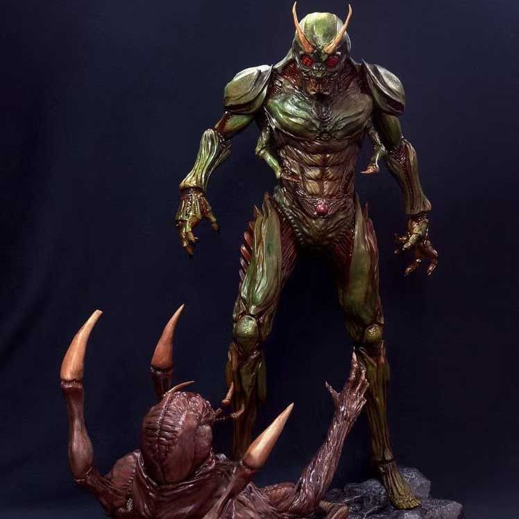 ญี่ปุ่น WF2022 Eroding Hopper Eroding Hopper Monster Workshop gk แม่พิมพ์สีขาวชุดรูปปั้นเรซิ่น ...