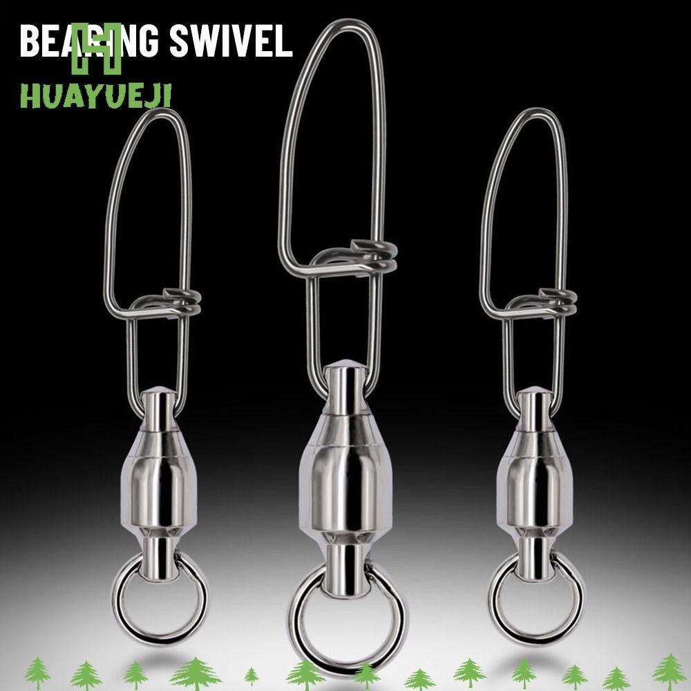 Yueji 10 ชิ้น/แพ็คแบริ่งหมุนแหวนเชื่อมต่อ Lure แหวนเชื่อมต่อสแตนเลส Hooked Snap Rolling | Shopee ...