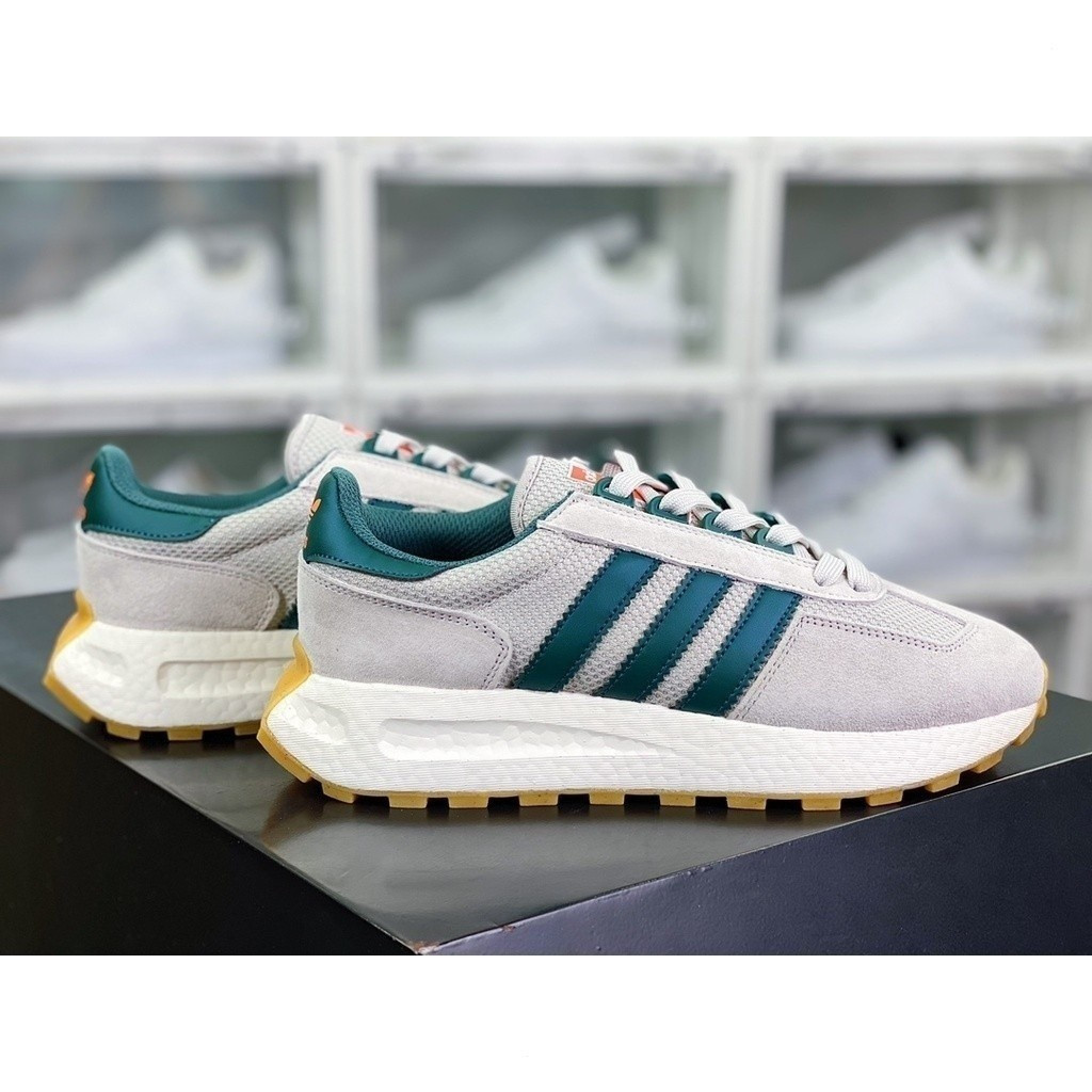 รองเท้าผ้าใบ Adidas retropy boost e5 กันลื่นสำหรับกีฬาลำลอง รองเท้าวิ่ง ...
