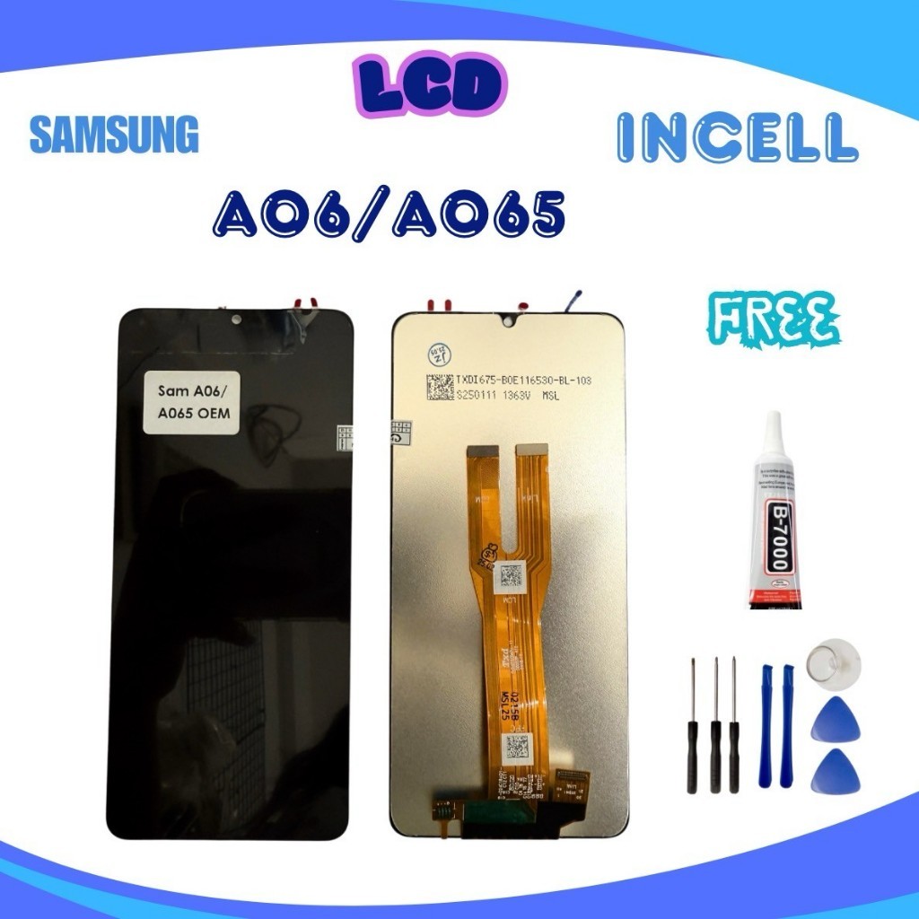 หน้าจอมือถือSUMSUNGIN Galaxy LCD-A06-INCELL พร้อมอุปกรณ์เครื่องมือฟรี ...