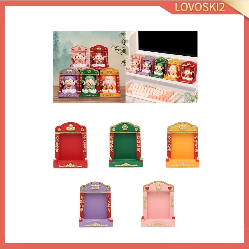 [Lovoski2] Mini พุทธ Niche Mini Shrine เครื่องประดับพระพุทธรูปขนาดเล็ก ...