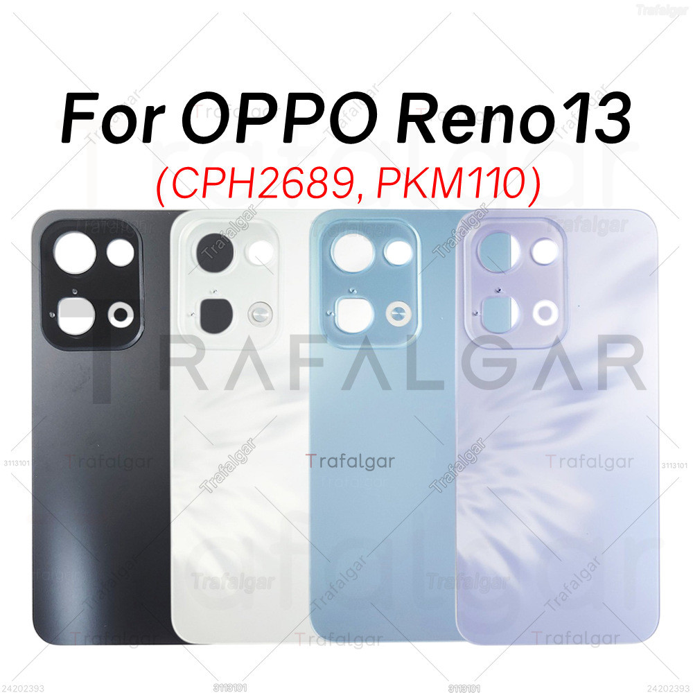 แบตเตอรี่แก้วฝาหลังสําหรับ OPPO Reno13 Reno 13 5G CPH2689 ด้านหลังแผง ...