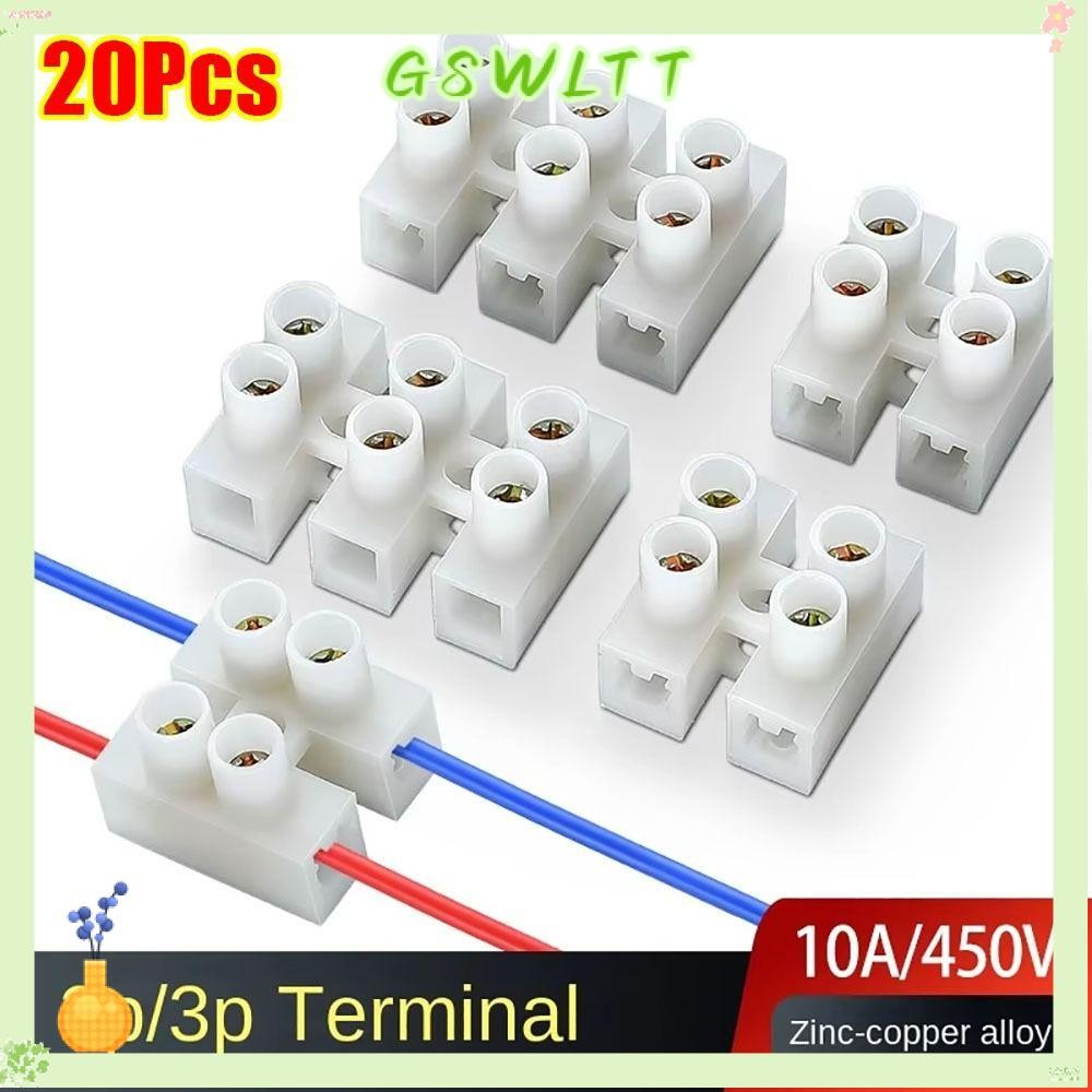 Gswltt 20 ชิ้น LED Light Terminal Block, 2 In 2 Out 3 In 3 Out 10A ...