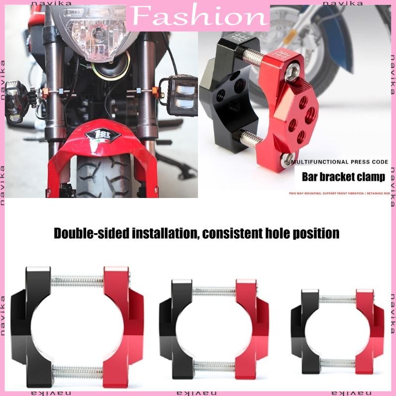 Nav รถจักรยานยนต์แฮนด์กันชน Mount Bracket Light ไฟหน้า Mount คลิป Clamp ...
