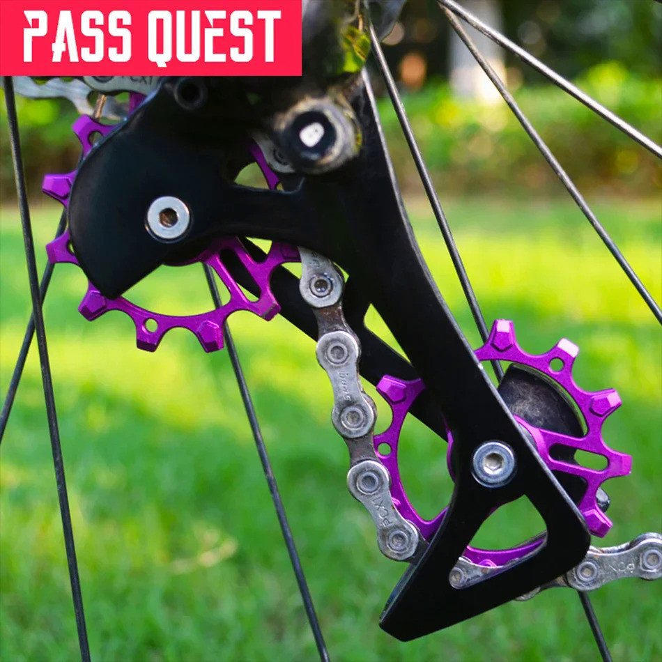 Pass QUEST รอกตีนผีหลัง อะลูมิเนียมอัลลอย 12T 14T 7-12 ความเร็ว สําหรับ ...