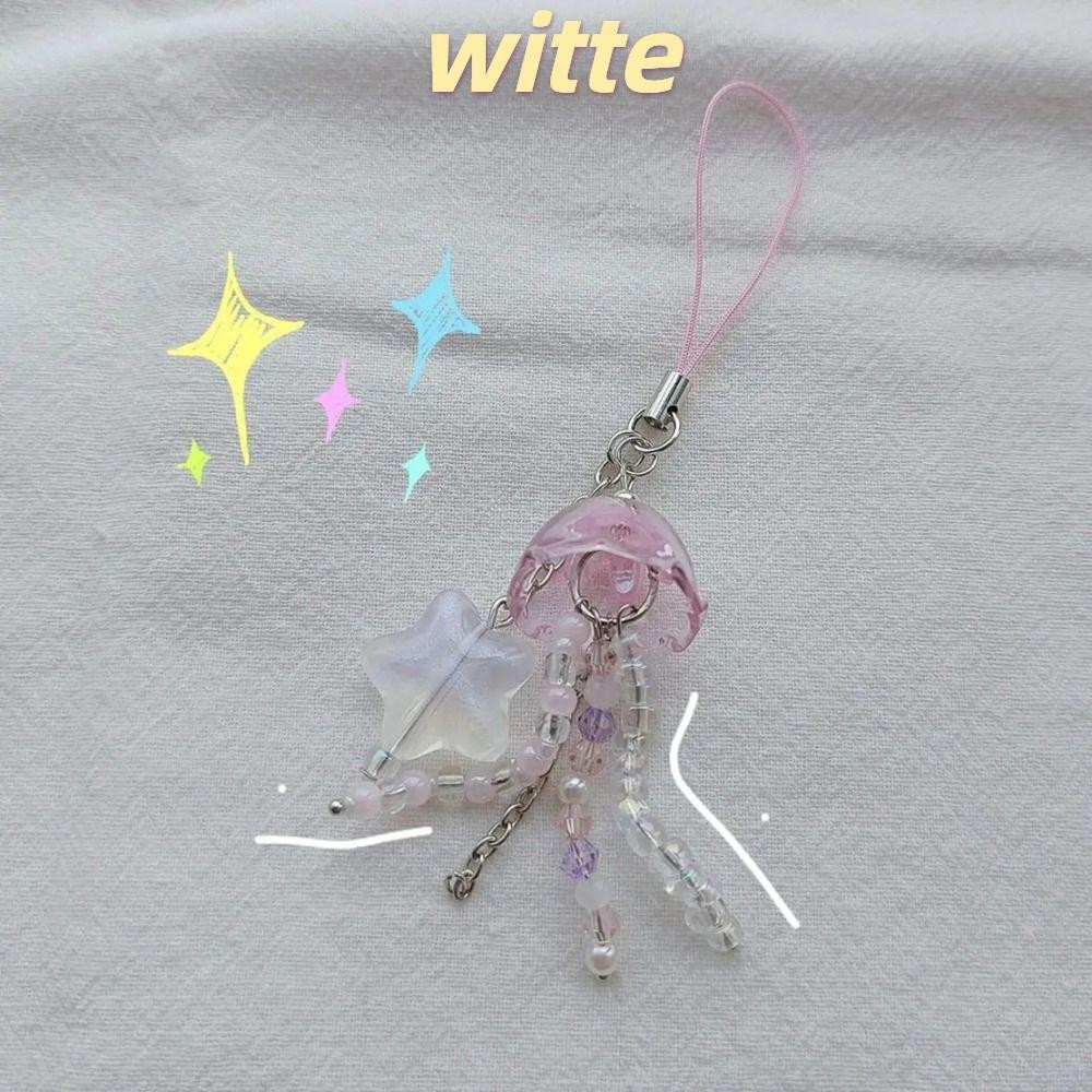 Witte ลูกปัดโทรศัพท ์ Charm, สีม ่ วงสีชมพู Star Cottage Core, Cottage ...