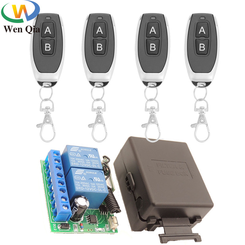 Wenqia DC 12V 10A 2CH รีเลย ์ ตัวรับสัญญาณ RF รีโมทคอนโทรลไร ้ สาย ... Wenqia DC 12V 10A 2CH รีเลย ์ ตัวรับสัญญาณ RF รีโมทคอนโทรลไร ้ สาย ...
