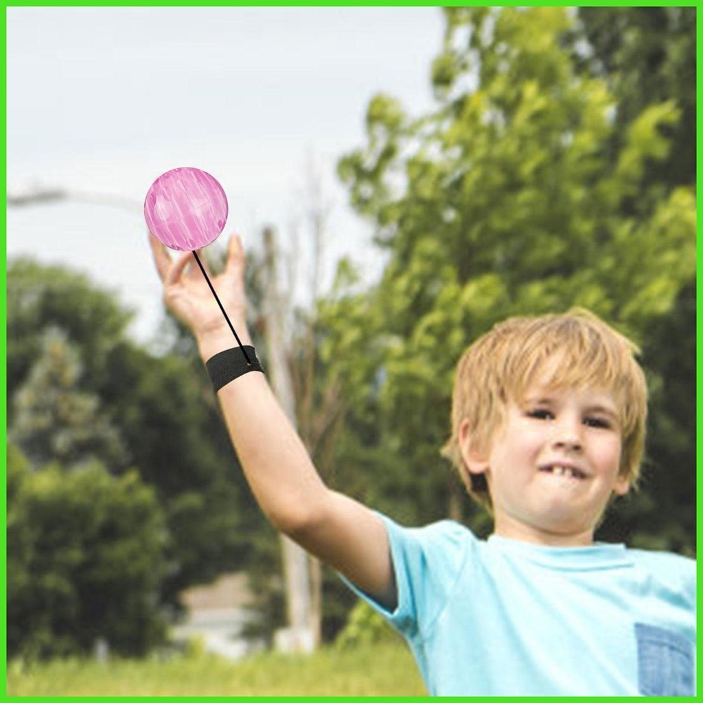 Rebound Balls พร้อมสายรัดข้อมือ Orbit Ball ของเล่นเรืองแสงใน Dark ...