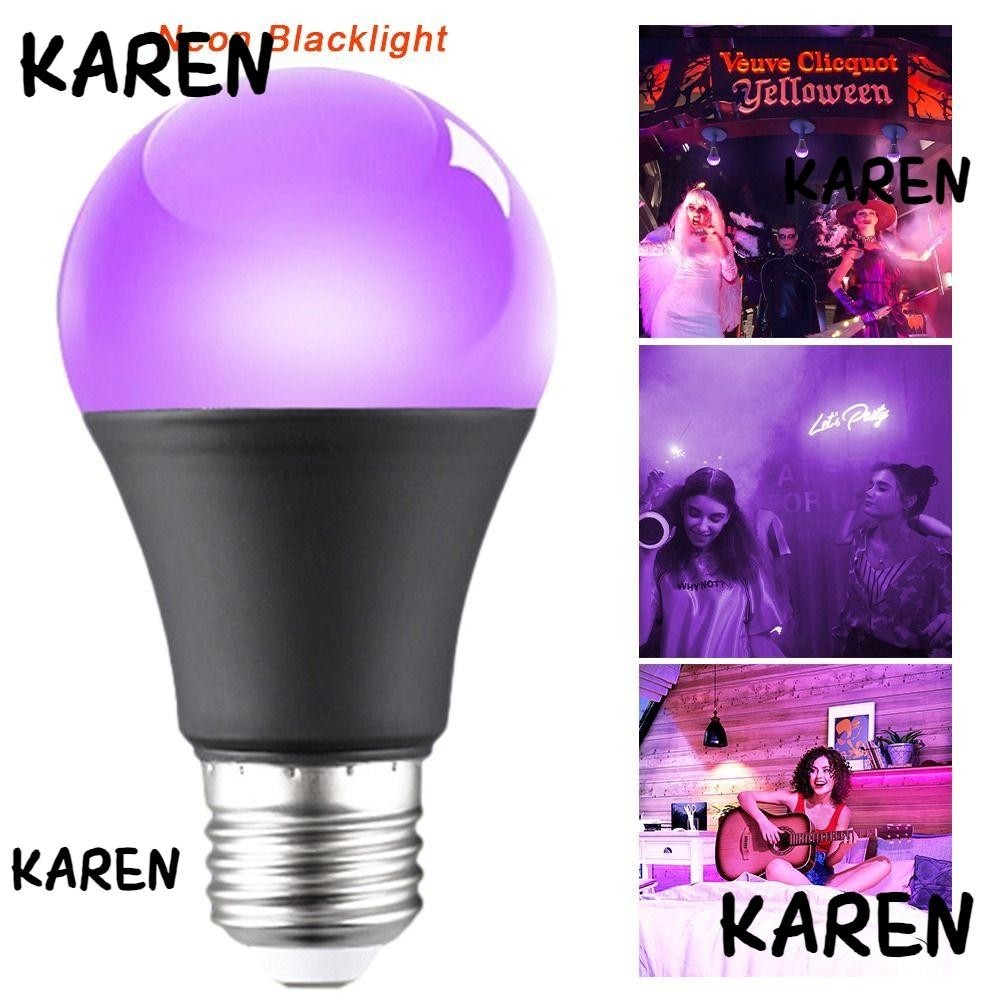 Karen UV Bulb, โปสเตอร ์ เรืองแสง E27 Black light, 2023 Body Paint 10W ...