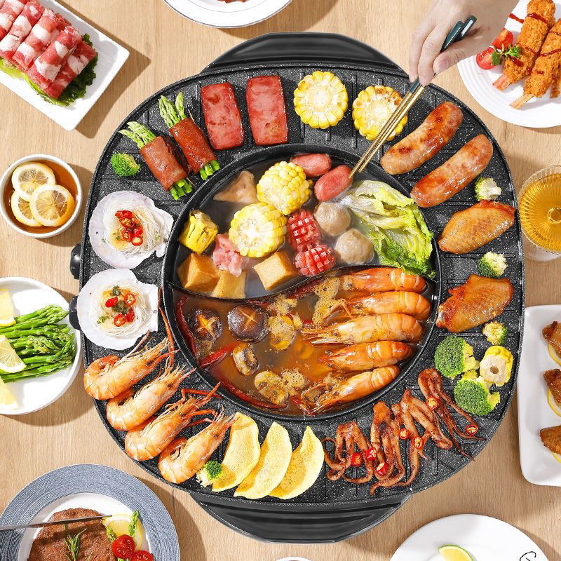 หม้อไฟไฟฟ้า Shabu Shabu Shabu One Pot/Barbecue Mandarin Duck Barbecue ...