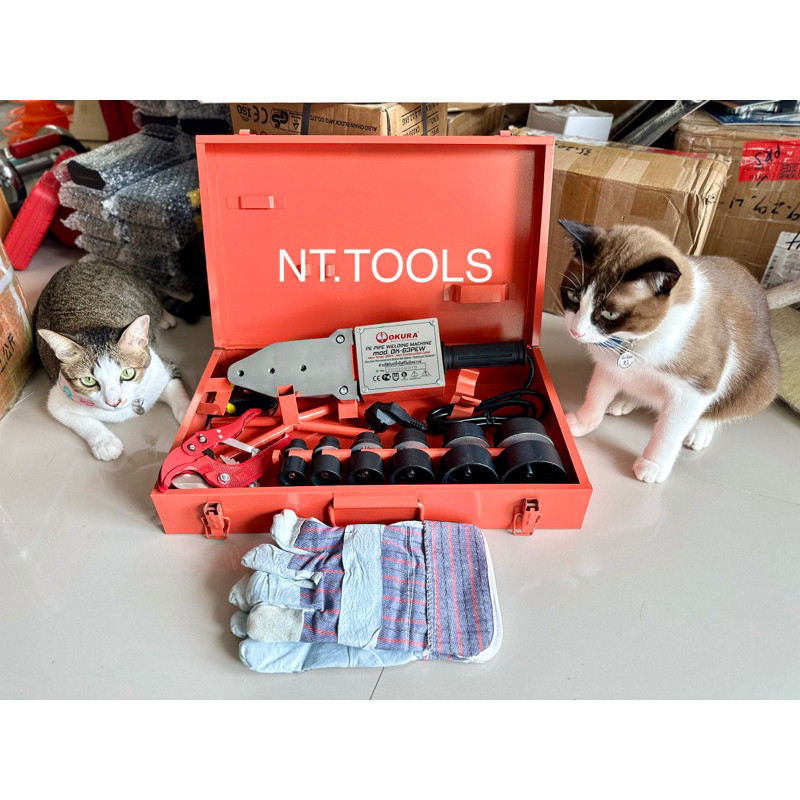 TT.TOOLS เครื่องเชื่อมท่อ ppr pe พร้อมอุปกรณ์เสริม OKURA เก็บเงินปลาย ...