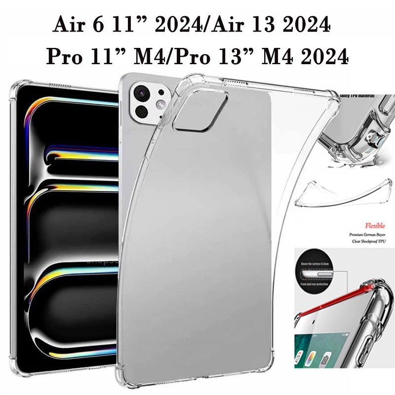 เคสใสกันกระแทก TPU CASE สำหรับ IPAD Air 11 13 2024 M4 AIR4 AIR5 10.9 ...