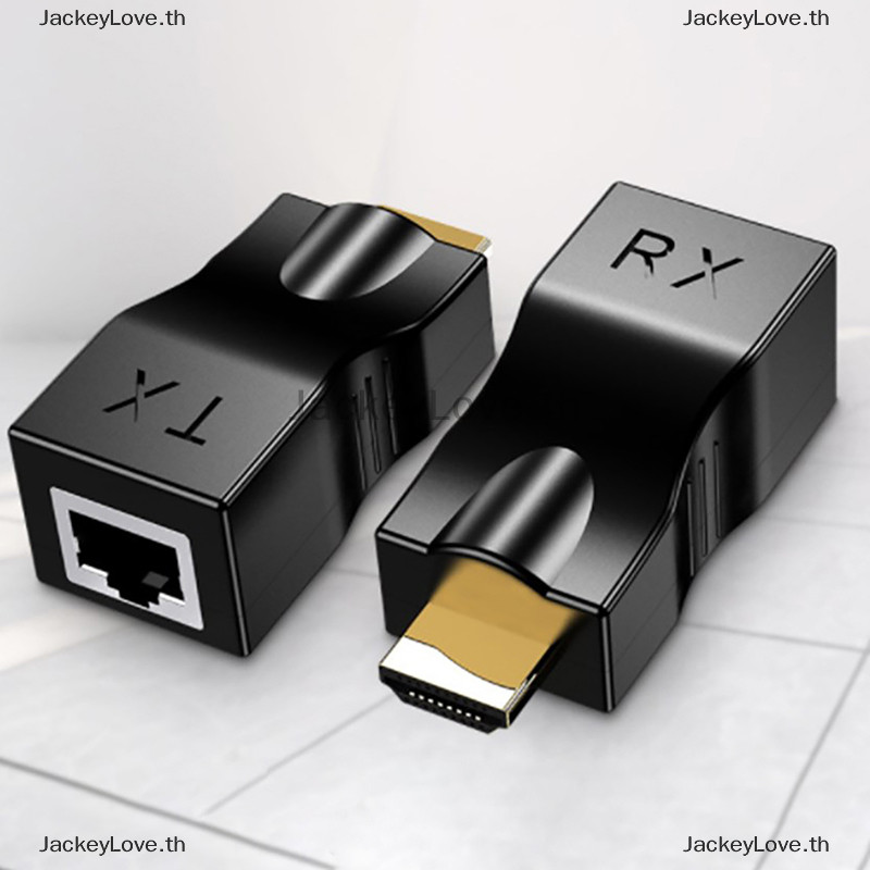 Jackeylovezz HDMI Extender RJ45 4K 3D HDMI 1.4 30M Extender RJ45 Over ...