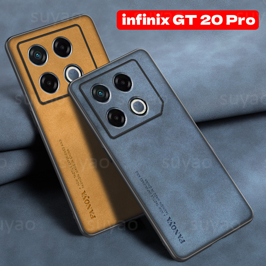 สําหรับ infinix GT 20 Pro GT20 20Pro 5G 2024 เคสโทรศัพท์หรูหรา Matte หนังปลอกซิลิโคน GT20Pro กัน ...